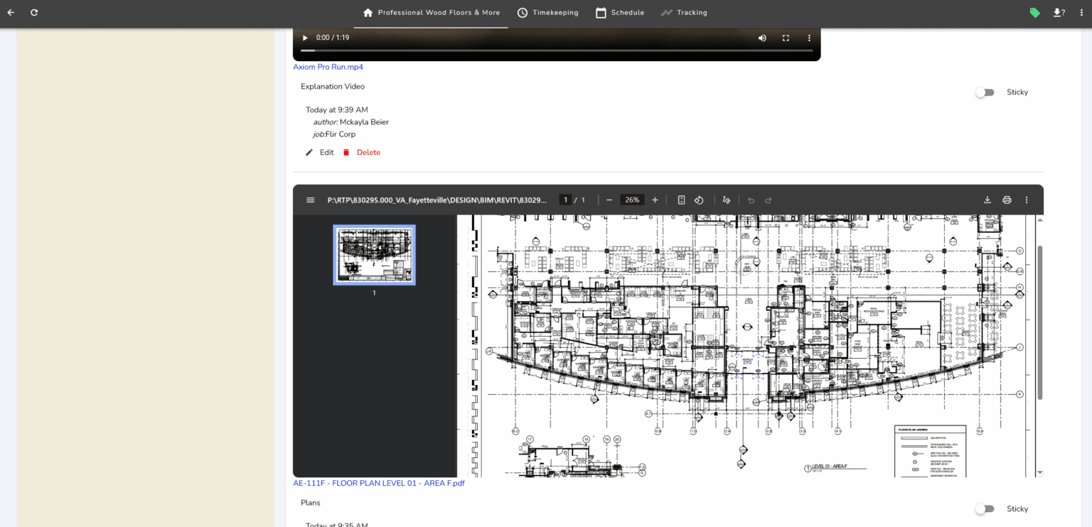 Job Folder - Crew Console